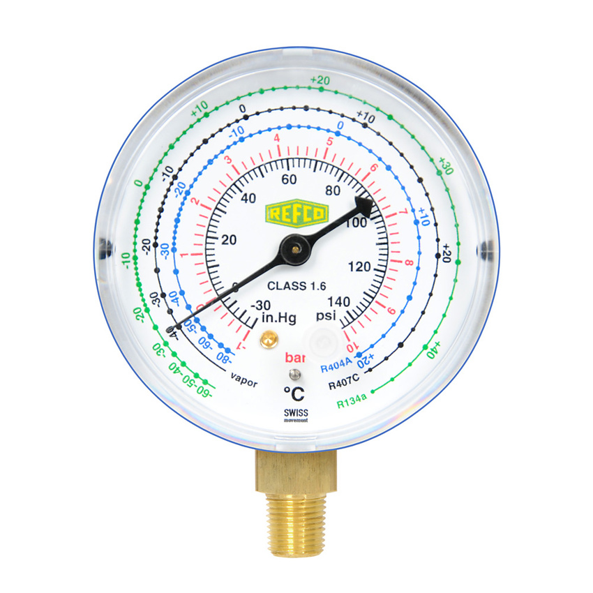 Pressure gauge REFCO M2-250 DS R407C/R134A/R404A - Buy Online
